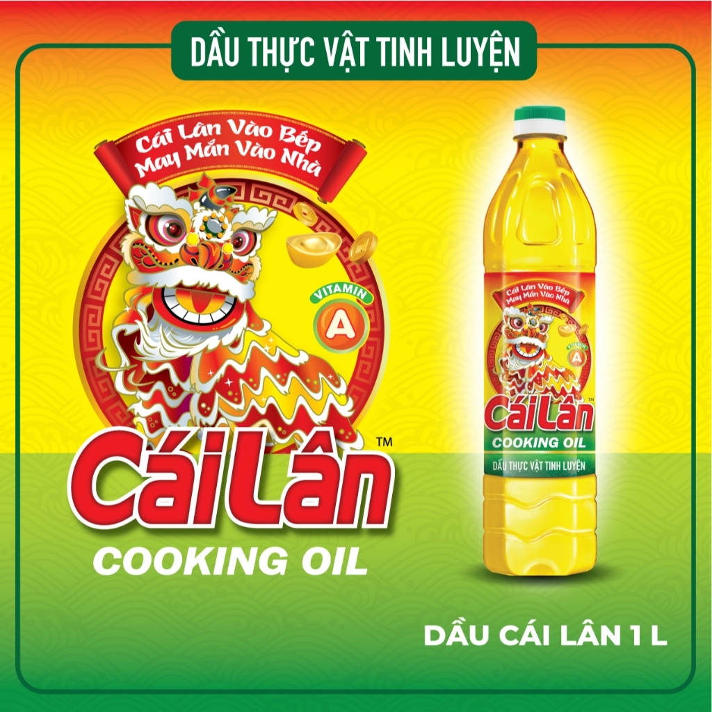 Phong Vân | Dầu thực vật tinh luyện Cái Lân Cooking Oil 1L