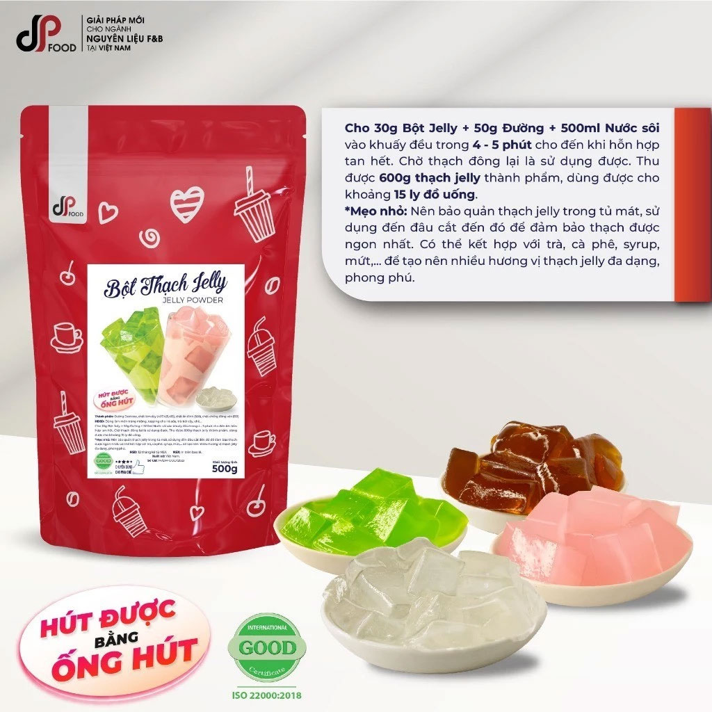 Phong Vân | Bột thạch Jelly DPFood 500g